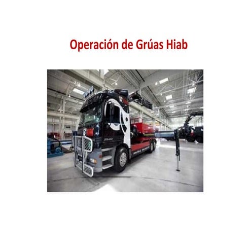 OPERACION SEGURA DE GRUAS HIAB CONDICIONES SEGURAS | PDF