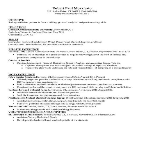 Resume Update 9-2016 | DOCX