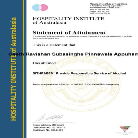 Statement_of_Attainment_-_SIT30713-2 | PDF