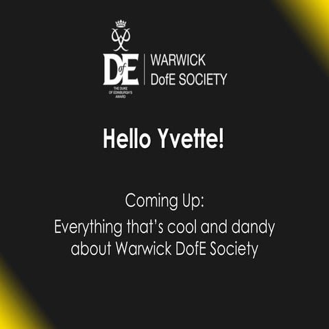 DofE Presentation | PPTX