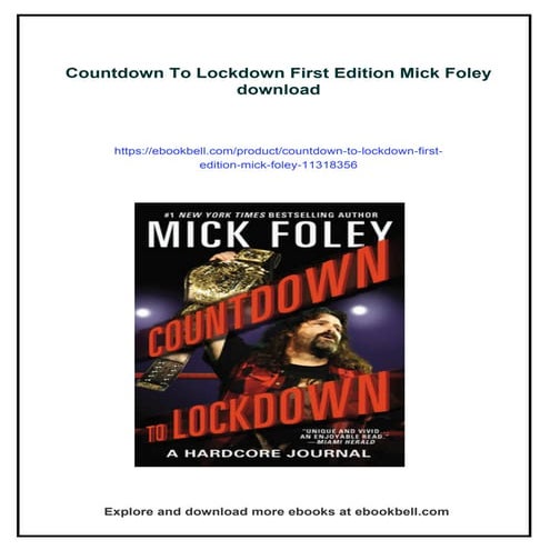 Countdown To Lockdown First Edition Mick Foley | PDF