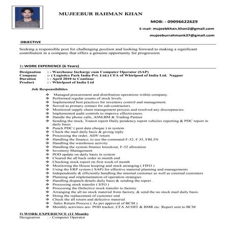 MUJEEB CV | DOC