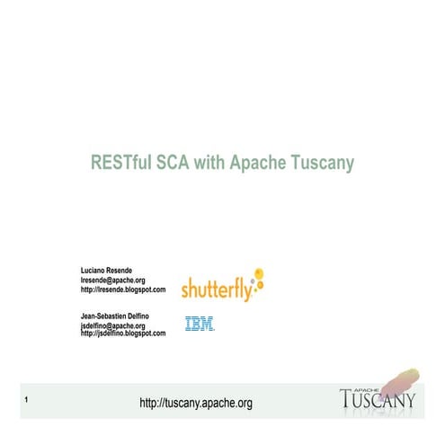 Building RESTful services using SCA and JAX-RS | PPT