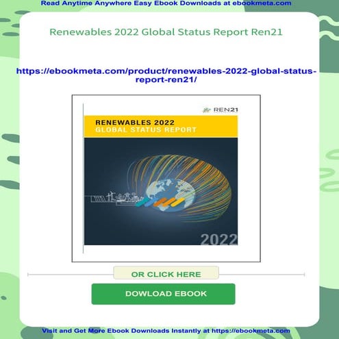 Renewables 2022 Global Status Report Ren21 | PDF