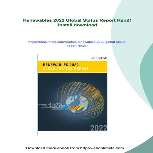 Renewables 2022 Global Status Report Ren21 | PDF