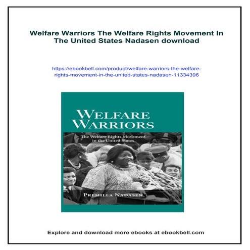 Welfare Warriors The Welfare Rights Movement In The United States ...