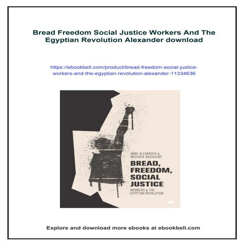 Bread Freedom Social Justice Workers And The Egyptian Revolution ...