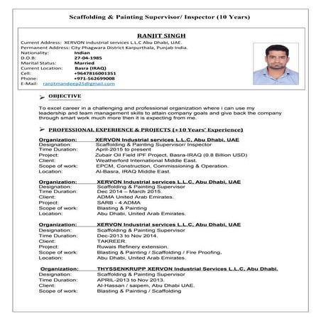 RANJIT CV NEW | DOC