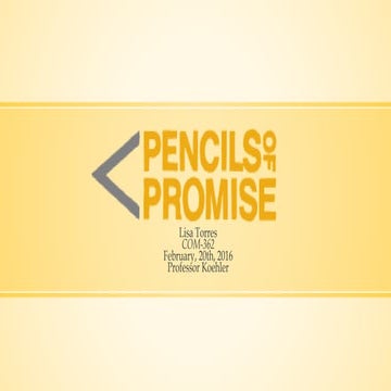 Pencils of Promise | PPTX