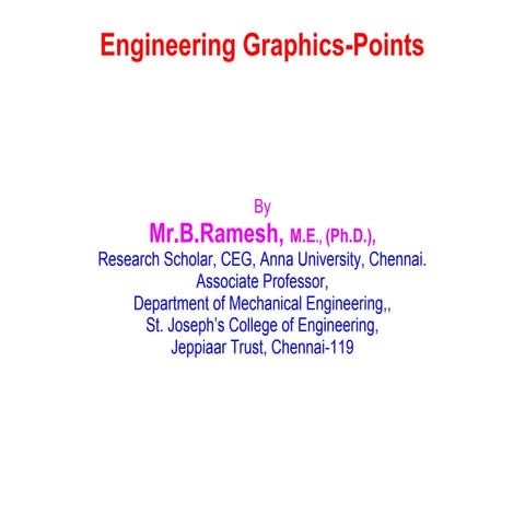 Engineering Graphics-Points | PPT