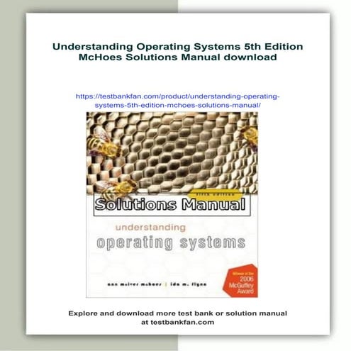 Understanding Operating Systems 5th Edition McHoes Solutions Manual | PDF