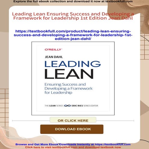 Leading Lean Ensuring Success and Developing a Framework for Leadership ...