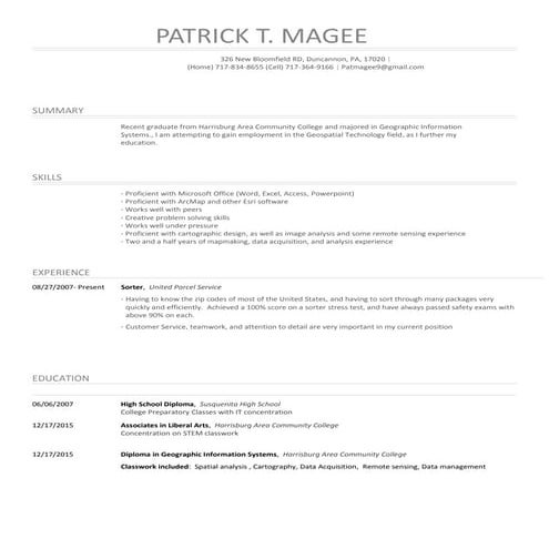 resume word dox | DOCX