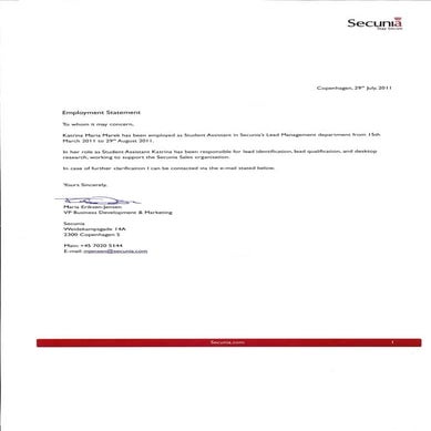 Secunia statement | PDF