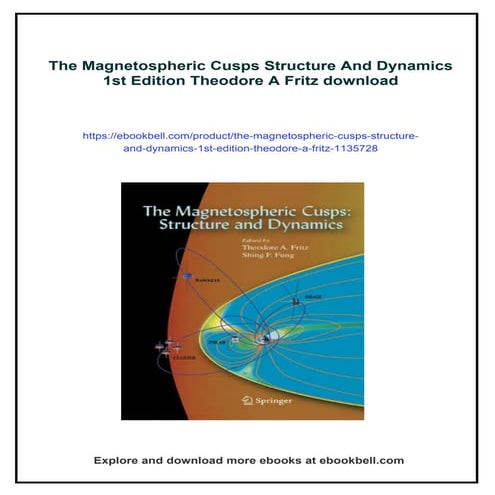 The Magnetospheric Cusps Structure And Dynamics 1st Edition Theodore A ...