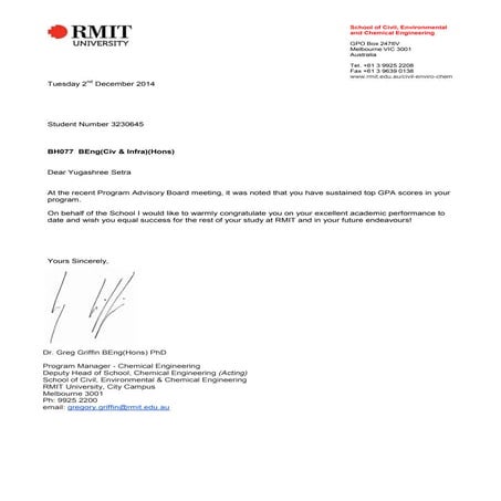 Commondation letter 2014 | PDF