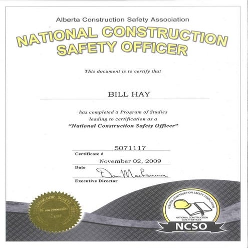 BILL HAY CERTS | PDF