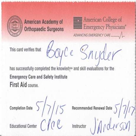 American Academy of Orthopaedic Surgeons Emergency Care and Safety ...
