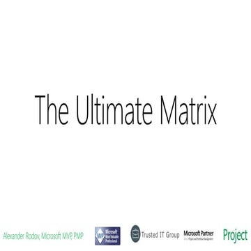 The Ultimate Matrix Final | PPTX