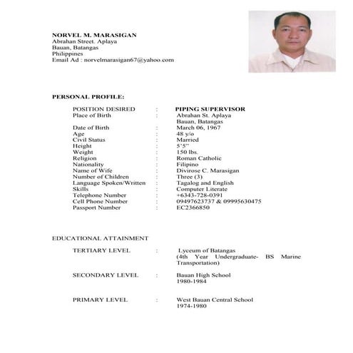 Norvel Marasigan 2015 | DOC