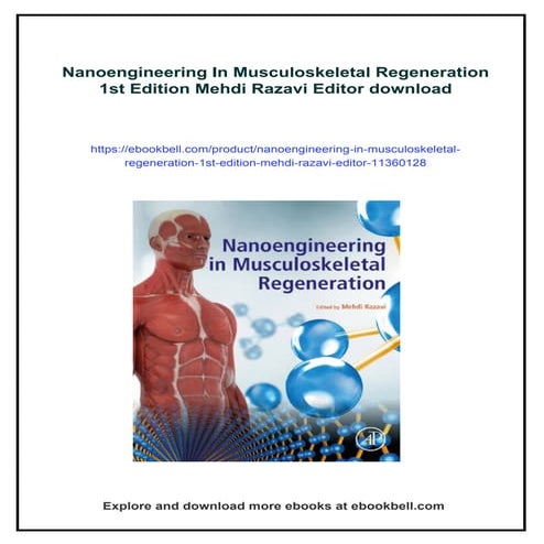 Nanoengineering In Musculoskeletal Regeneration 1st Edition Mehdi ...