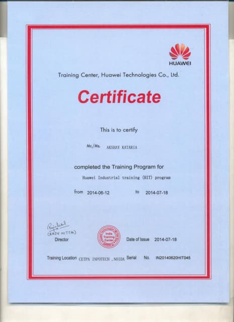 NASA Certificate | PPT