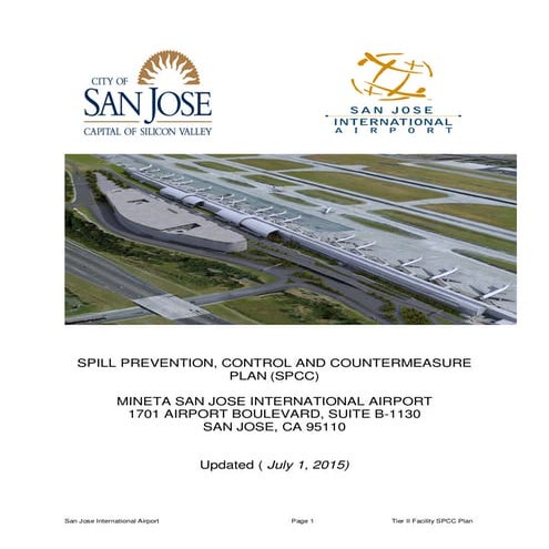 SJIA SPCC Plan(7-1-15) | PDF