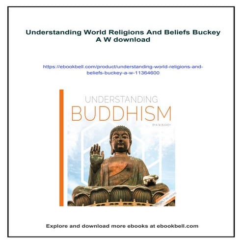 Understanding World Religions And Beliefs Buckey A W | PDF