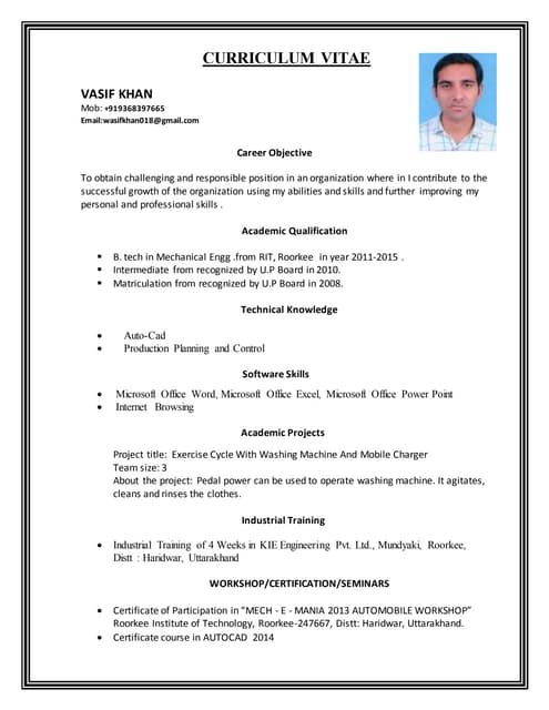 MUHAMMAD ADEEL KHAN CV | PDF