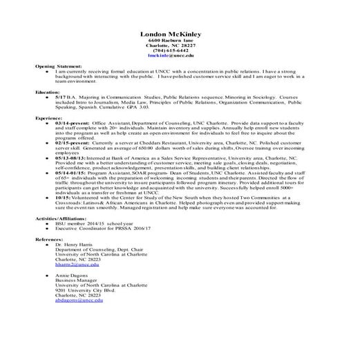 NCSSM Alumni Board Bios | PDF