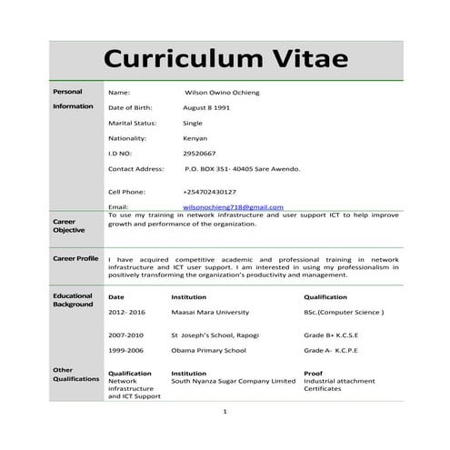Curriculum Vitae | DOC