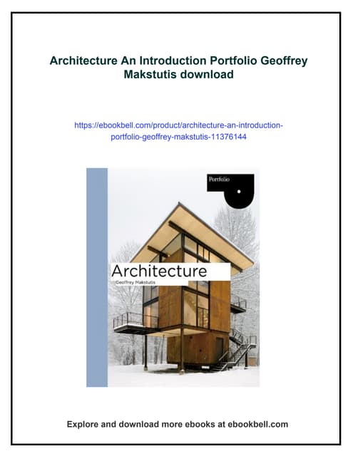 Introduction to architecture presentation | PPTX