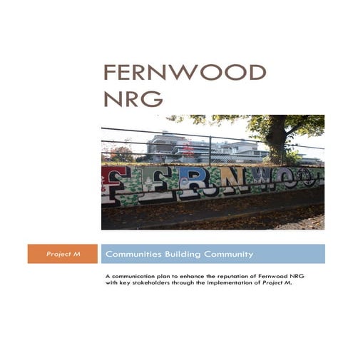 Fernwood Communication Plan | PDF