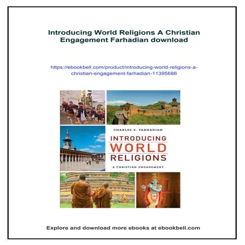 Introducing World Religions A Christian Engagement Farhadian | PDF