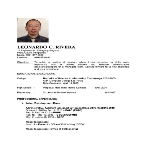 Resume Leo Rivera 2 | DOCX