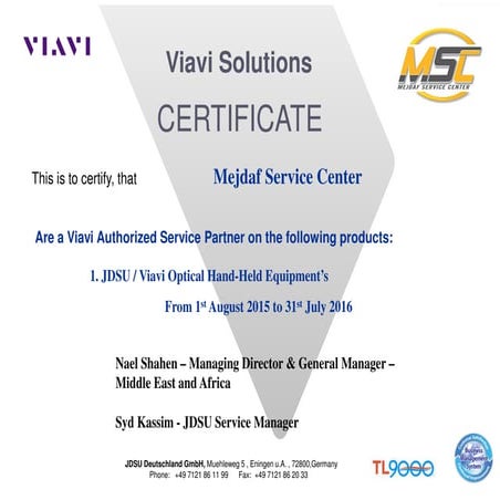 JDSU ASP CERTIFICATION 2016 | PDF