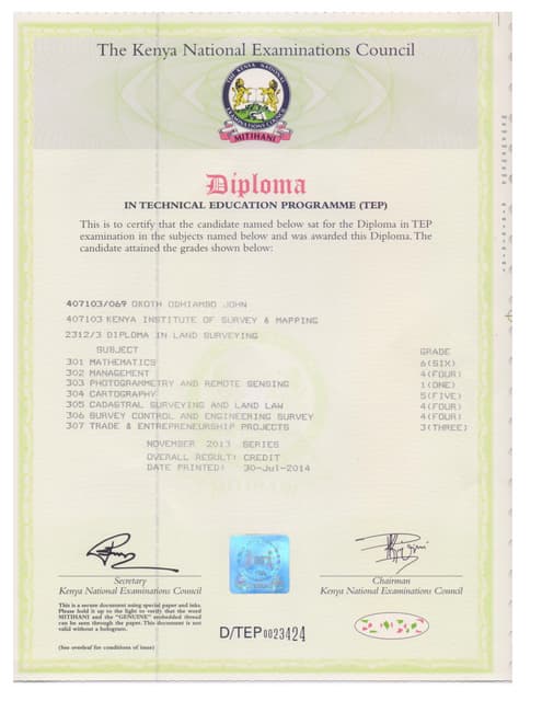 DIPLOMA CERTIFICATE | PDF