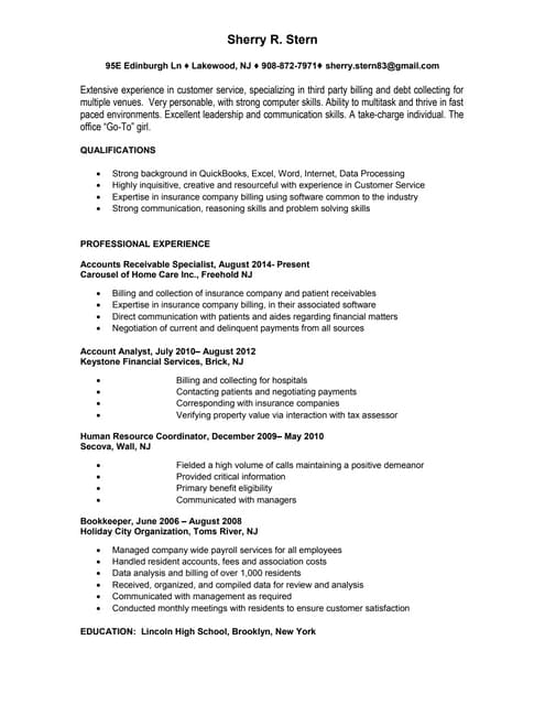 Current resume | DOCX | Business and Finance