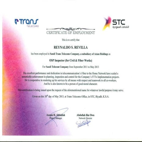 STC certificate | PDF