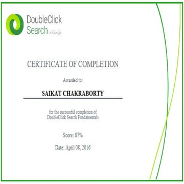 DoubleClick Search Fundamentals Certificate | PDF