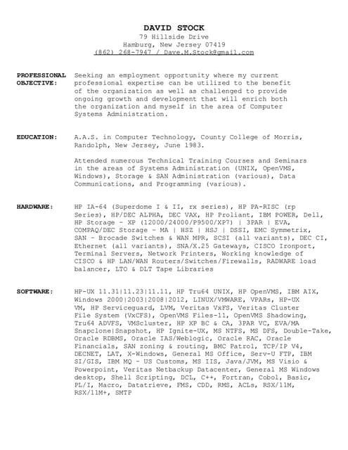 Mark's Professional Resume | PDF