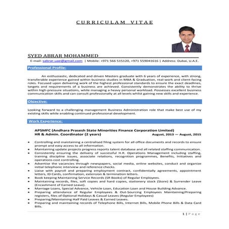 SYED CV | PDF