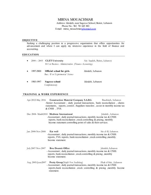 CV Charbel Zayat | DOC