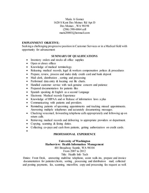 Bea resume updated 2 3-2017 | ODT