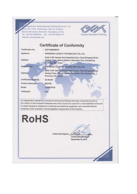 CE Certification | PDF