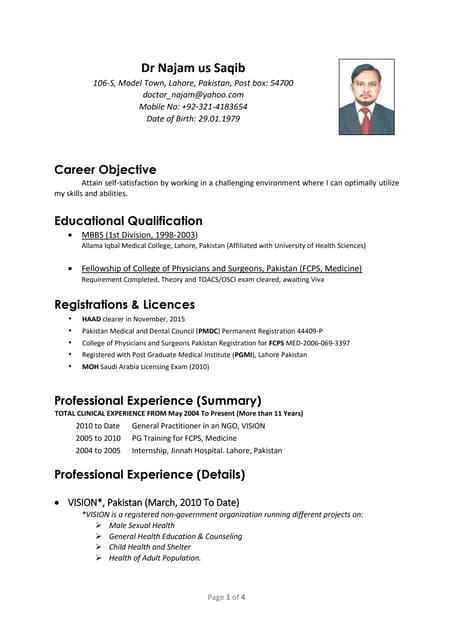 DR NOREEN JAWAD CV PDF | PDF | Pregnancy | Reproductive Health