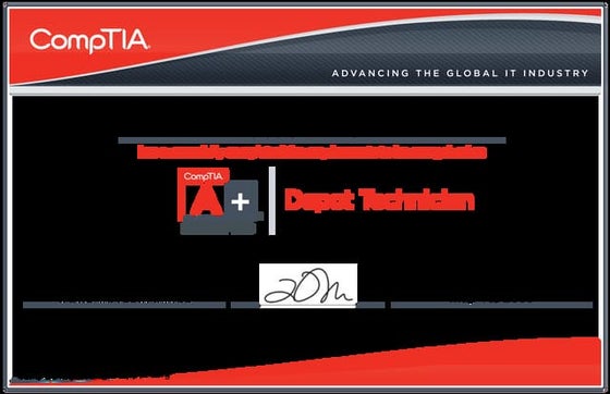 CompTIA Storage+ Powered by SNIA certificate | PPT