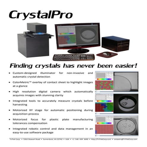 CrystalPro Brochure 2013 | PDF | Science
