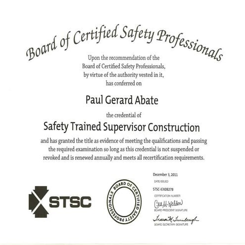 BCSP STS Cert | PPT