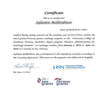 Certificate | PDF
